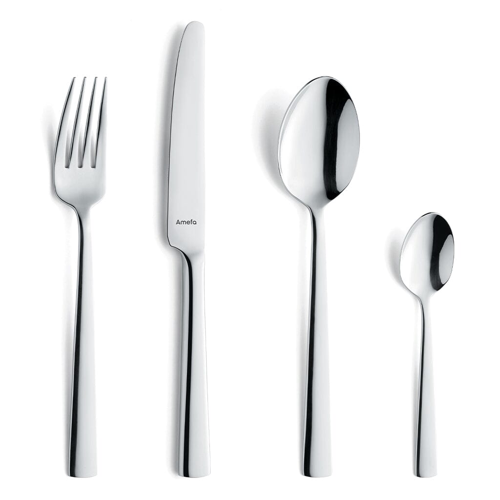 Amefa - Moderno 24-delige Bestekset in Luxe Houten Kist - Zilver ...