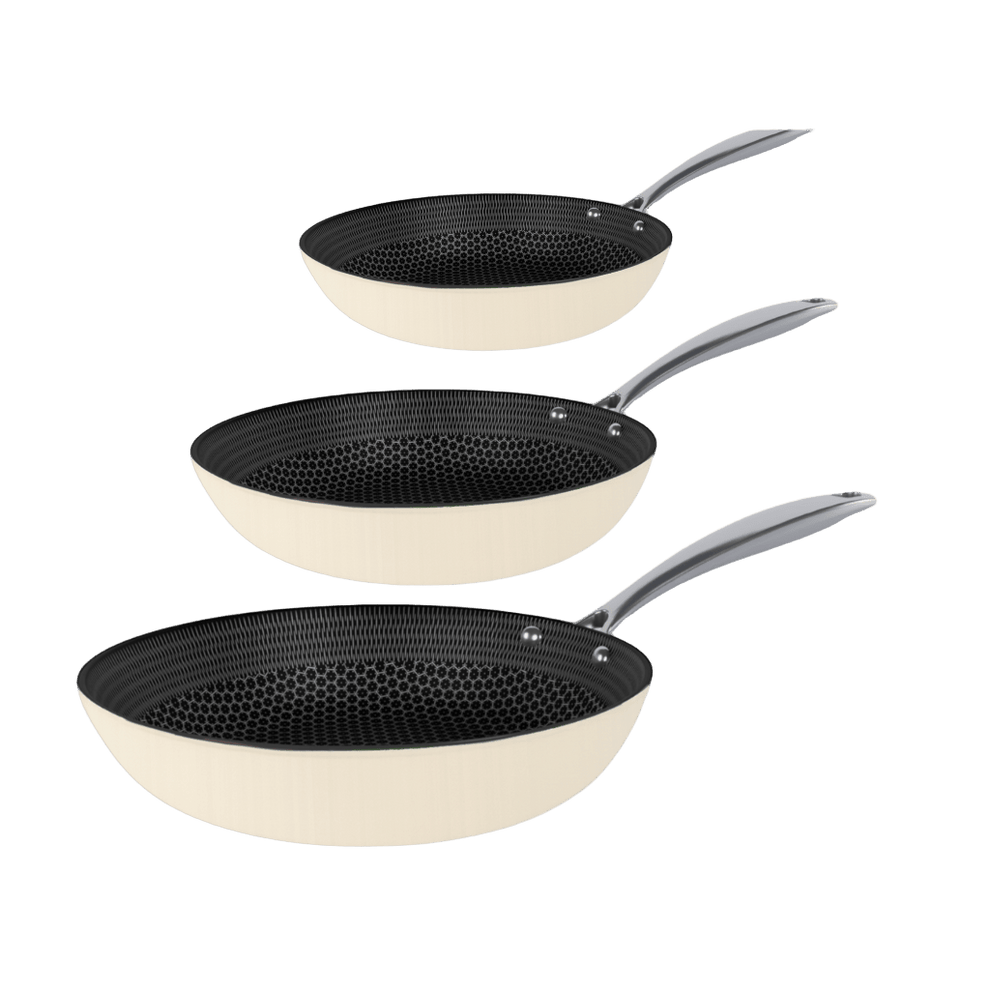 Cook & Pan - Honey Go Ivory Koekenpannenset 3-delig – KookGigant