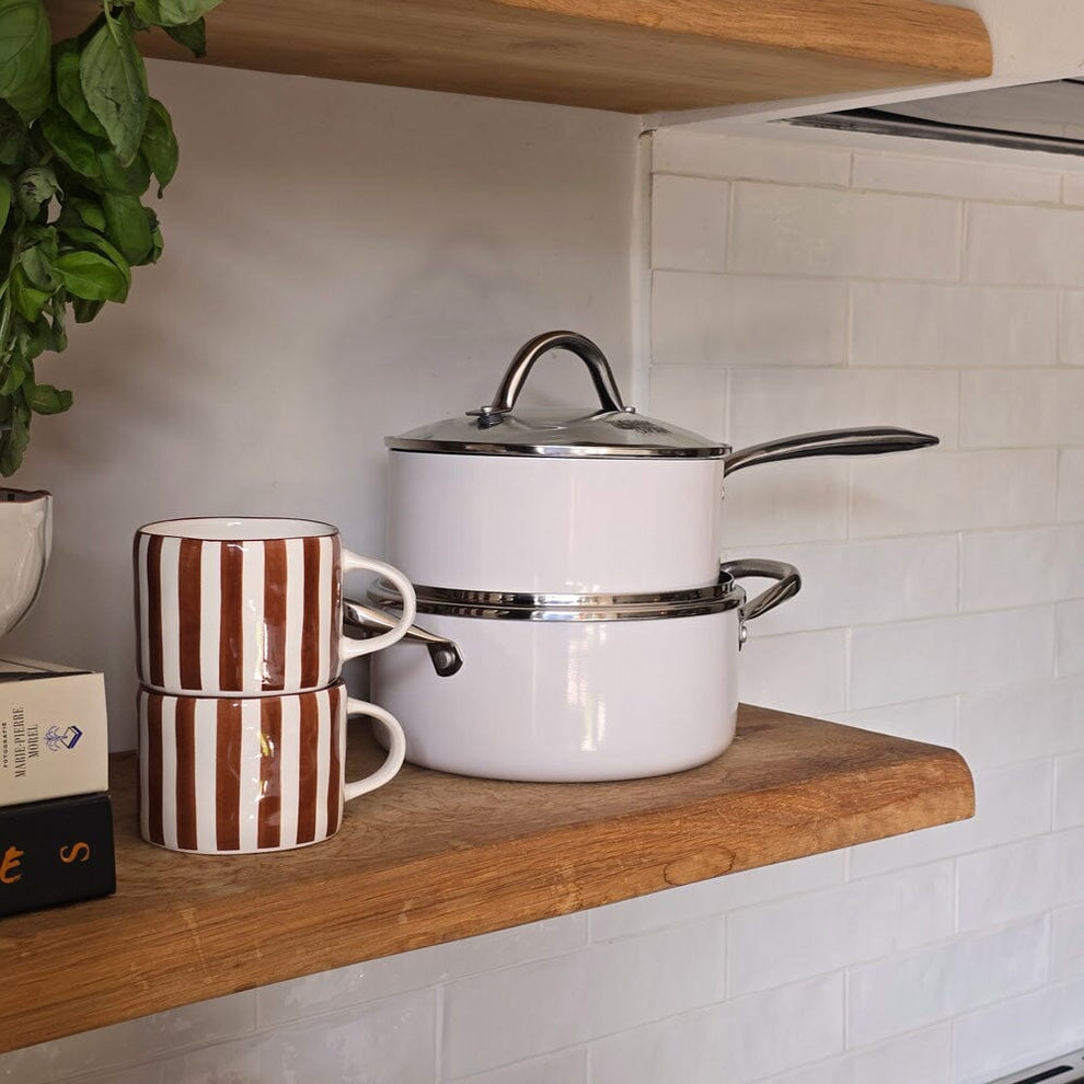 Cook & Pan - Honey Go Ivory Kookpot 22 cm met glazen deksel – KookGigant