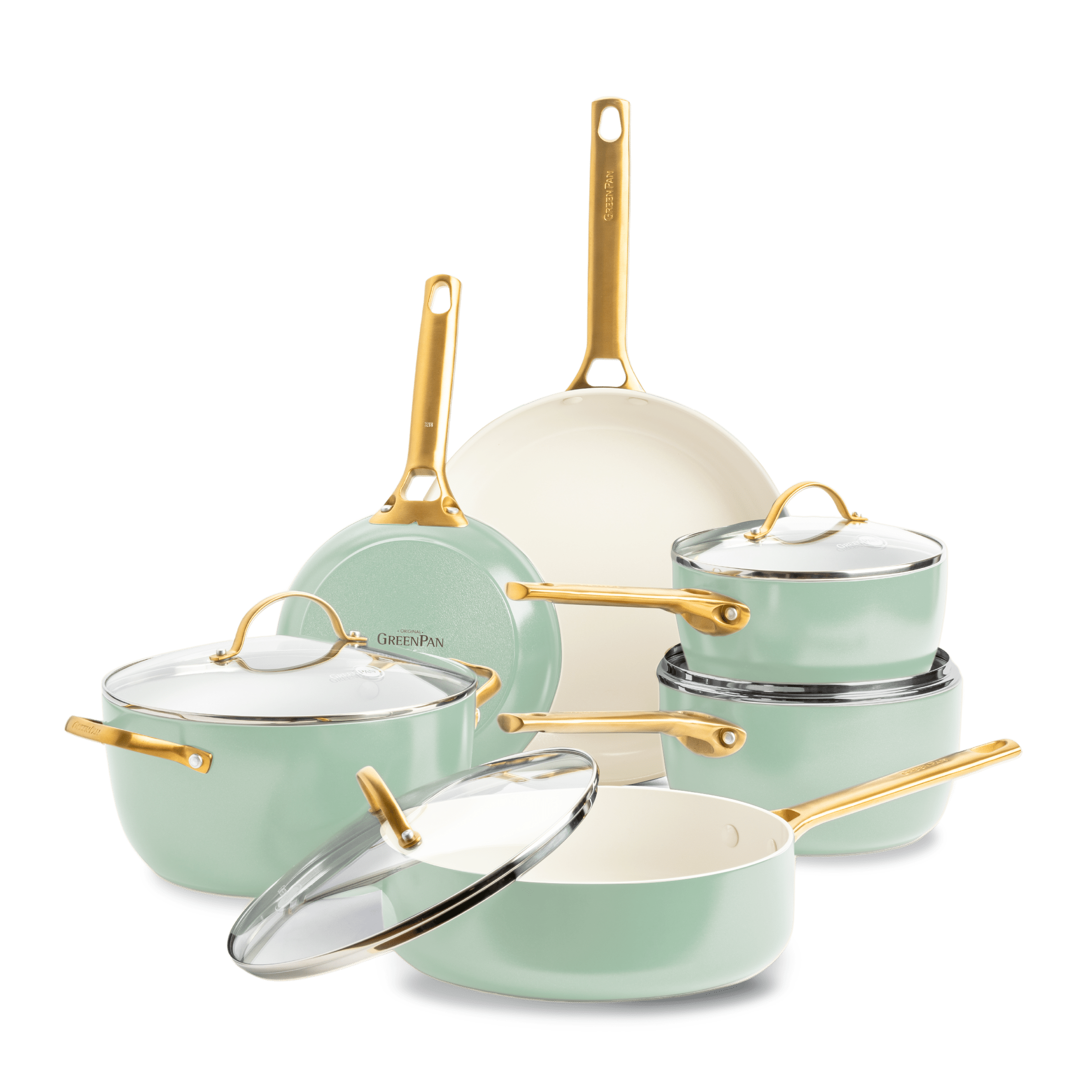 GreenPan - Padova Mint Green 10-delige Pannenset – KookGigant